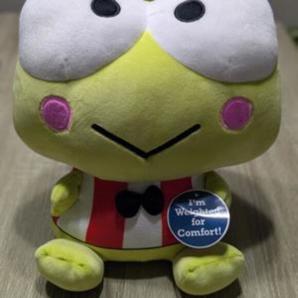 Toys | Kero Kero Keroppi Weighted Plush Toy Comforting Frog Buddy ...